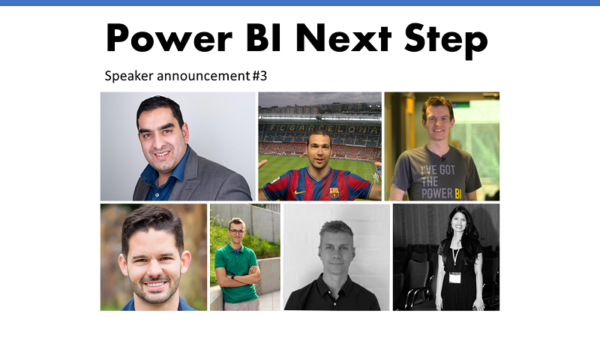 Speaker announcement #3 – Power BI Next Step